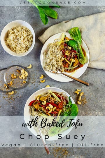 Fast Vegan Chop Suey with Tofu and Veggies - Ve Eat Cook Bake