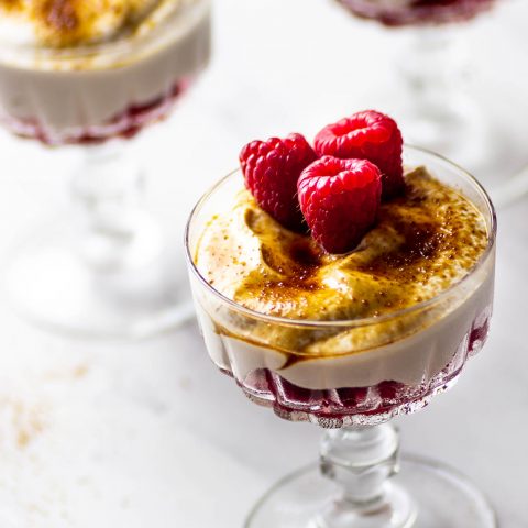 Quick Vegan Raspberry Cream Dessert - Ve Eat Cook Bake