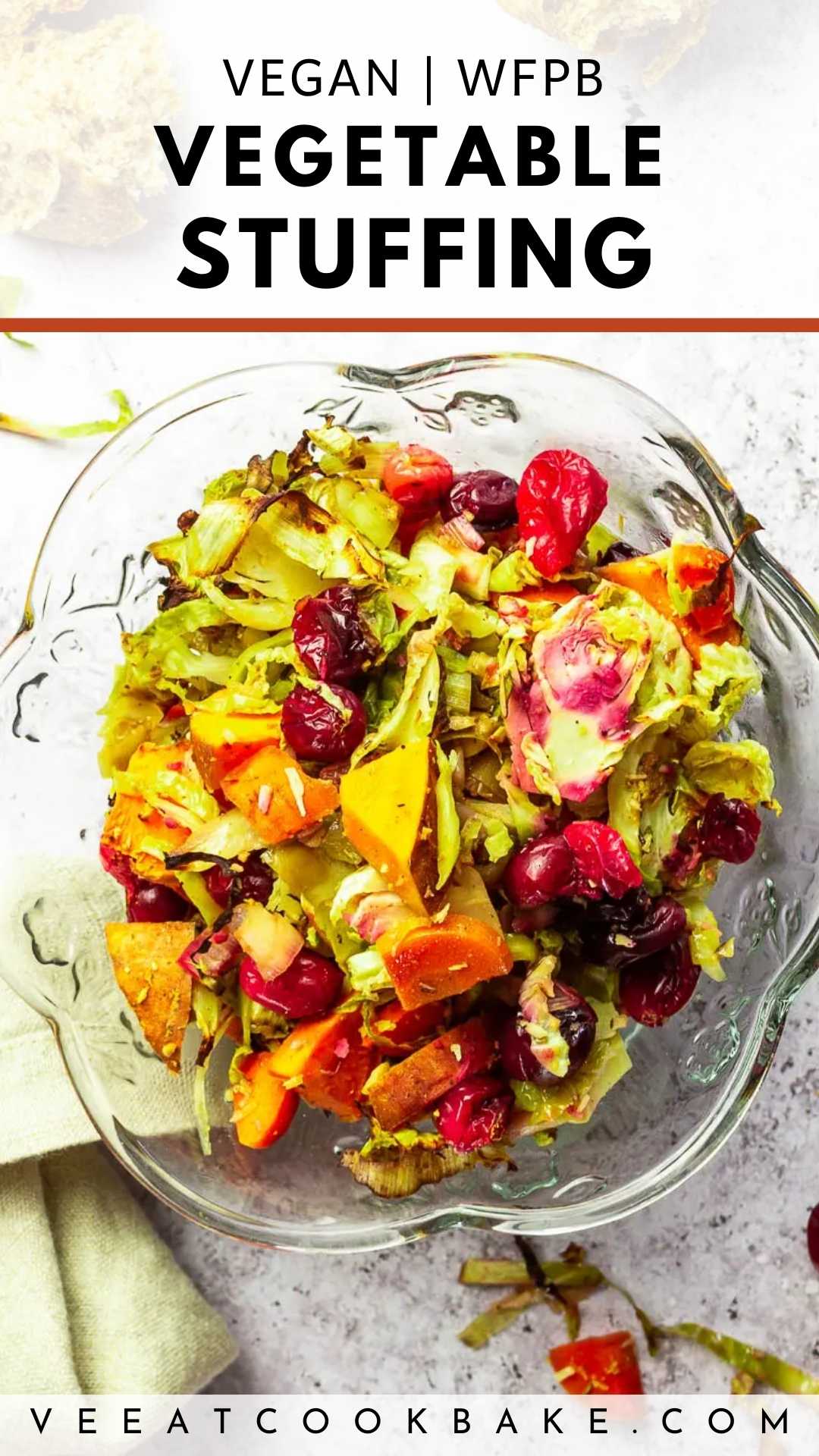 Easy Vegetable Stuffing Recipe (vegan + oil free) - Ve Eat Cook Bake