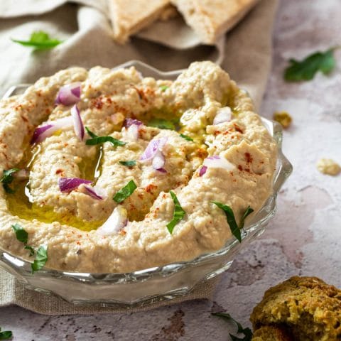 Authentic Baba Ganoush Recipe - Roasted Eggplant Dip (wfpb, vegan) - Ve Eat Cook Bake
