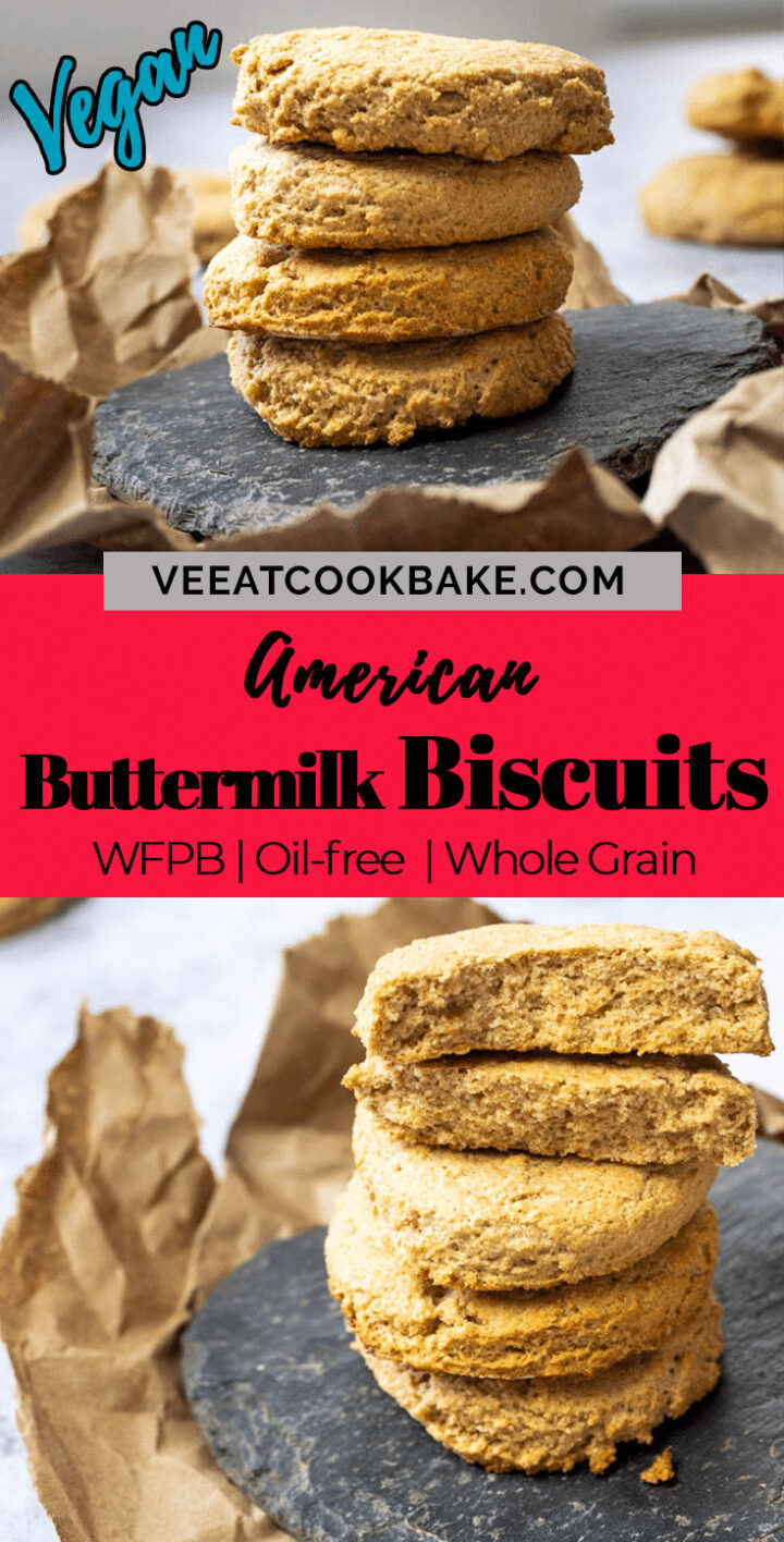 How to make flaky, fluffy vegan Buttermilk Biscuits (wfpb, oil-free ...
