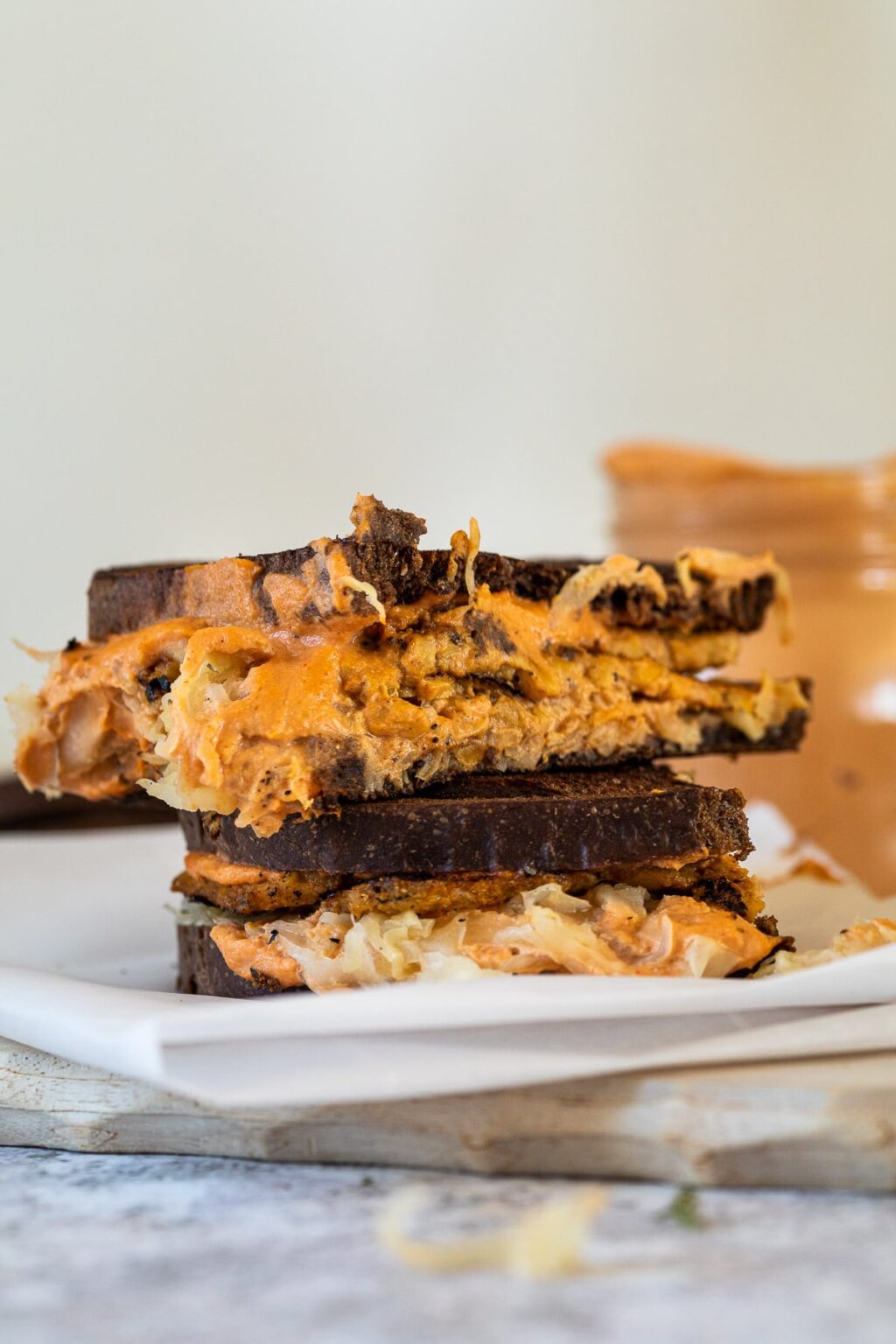 Vegan Reuben Sandwich (wfpb, oil free) - Ve Eat Cook Bake