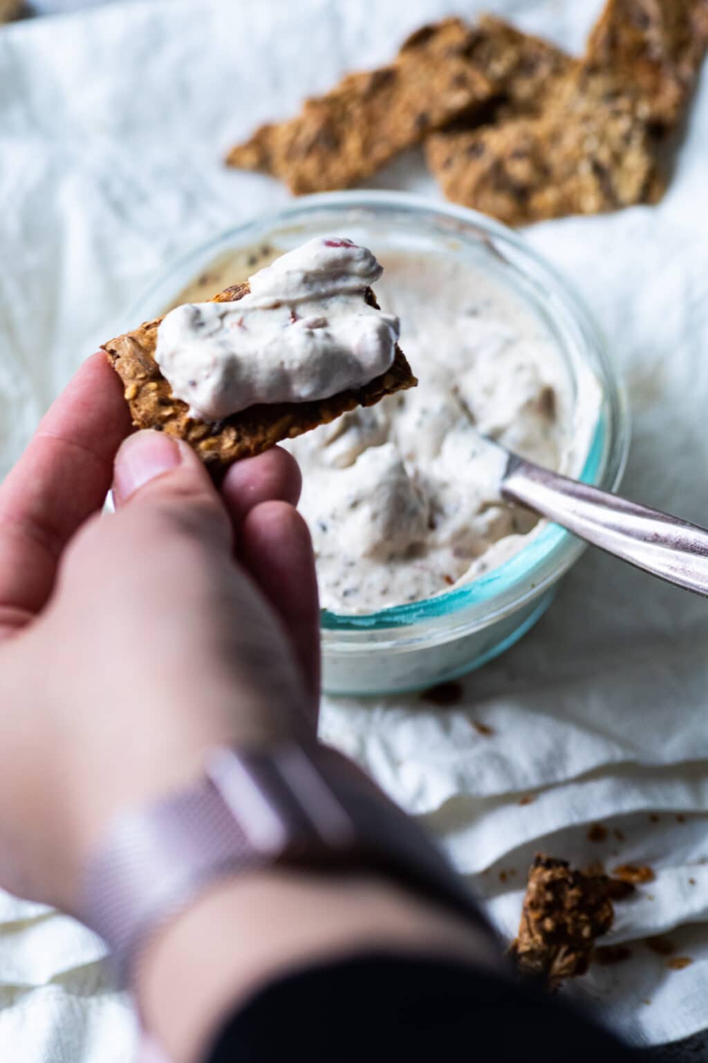 Vegan Italian Tuscan Cream Cheese (oil free) - Ve Eat Cook Bake